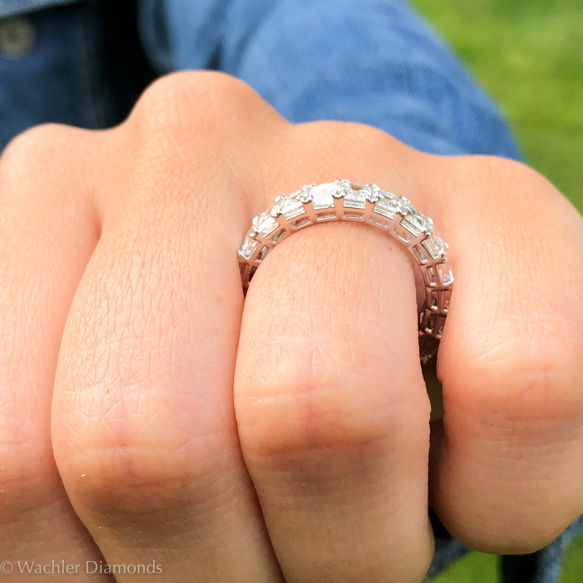 Wachler Emerald Cut Band 5 CT – Wachler Diamonds